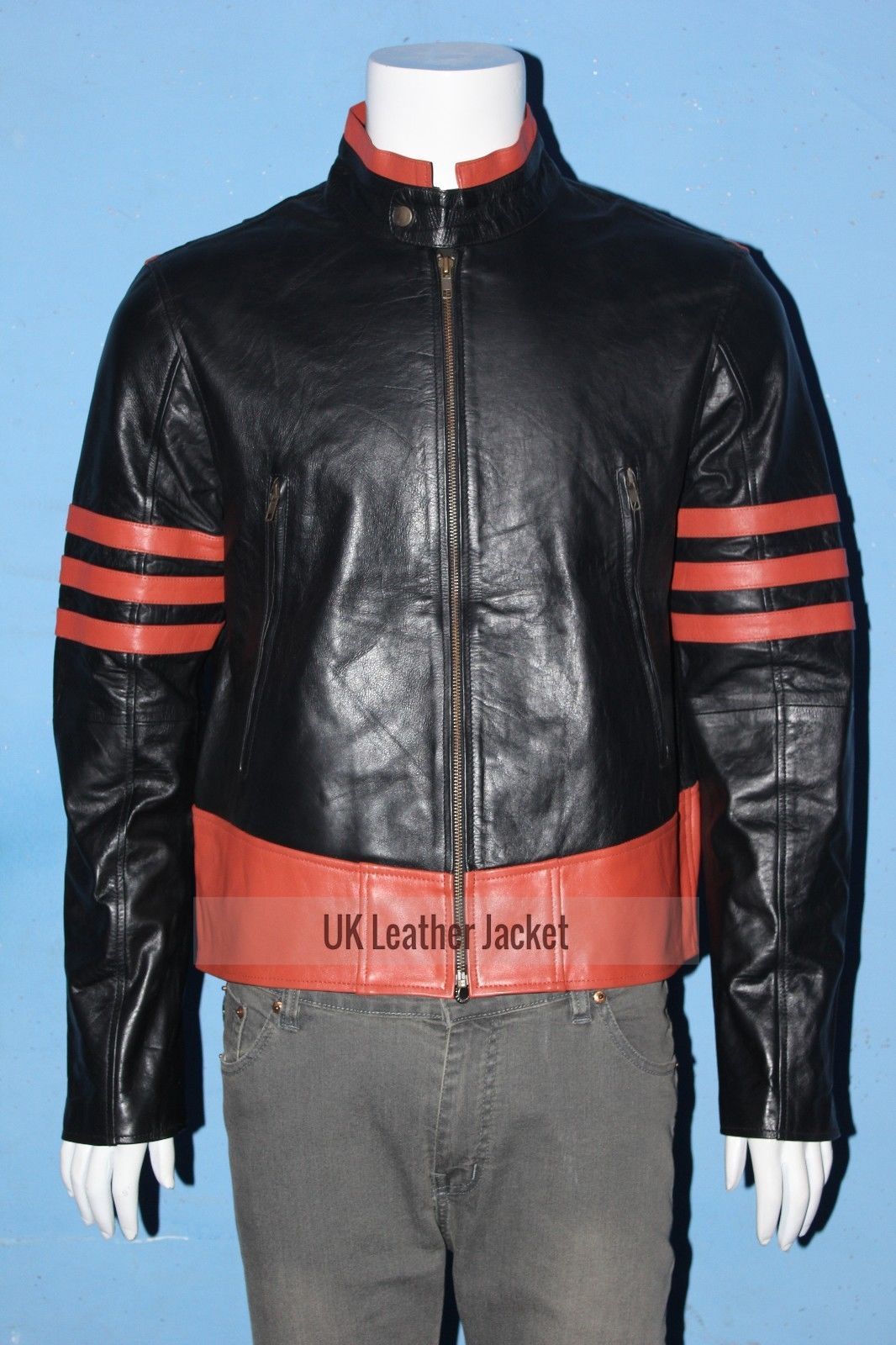 X-men Wolverine Origins Biker Style Brown Leather Jacket - Genuine ...